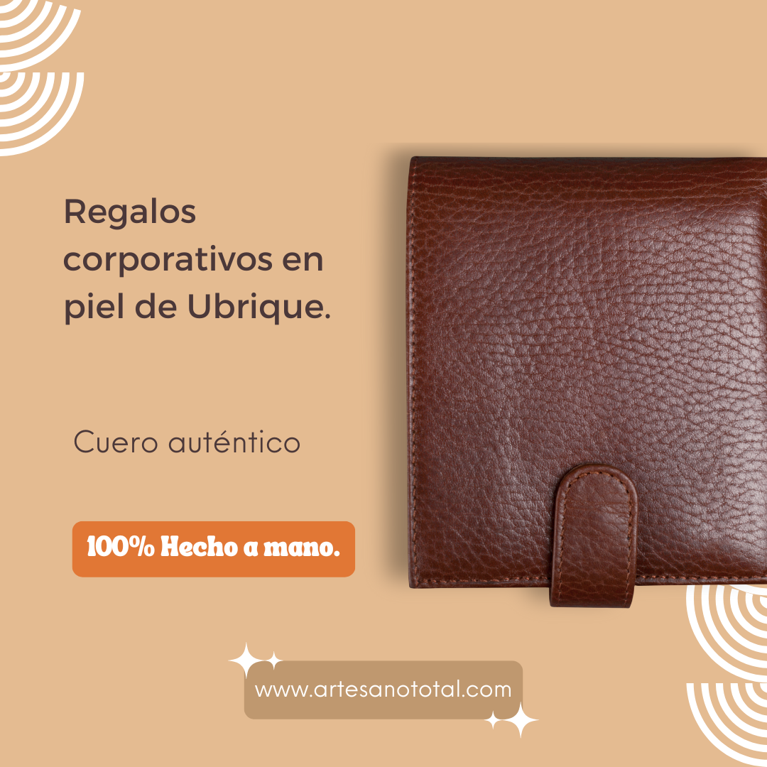 Regalos corporativos en piel de Ubrique.